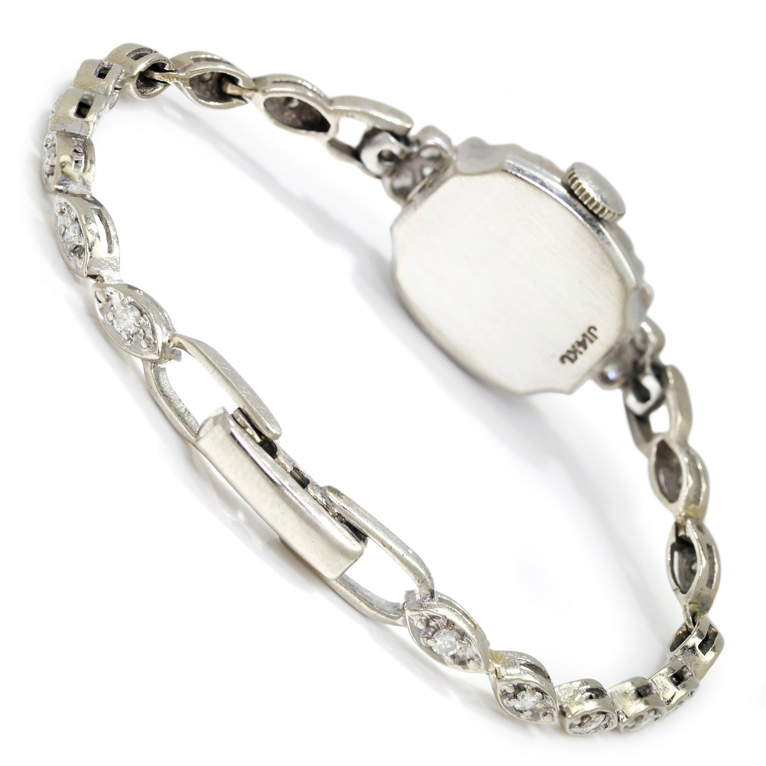 Vintage Andre Cheval Ladies Diamond Wristwatch Quartz 14K - Once Upon A ...